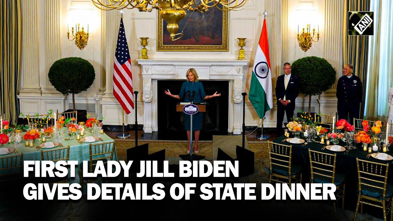 First Lady of the US Jill Biden gives details of the White House State ...