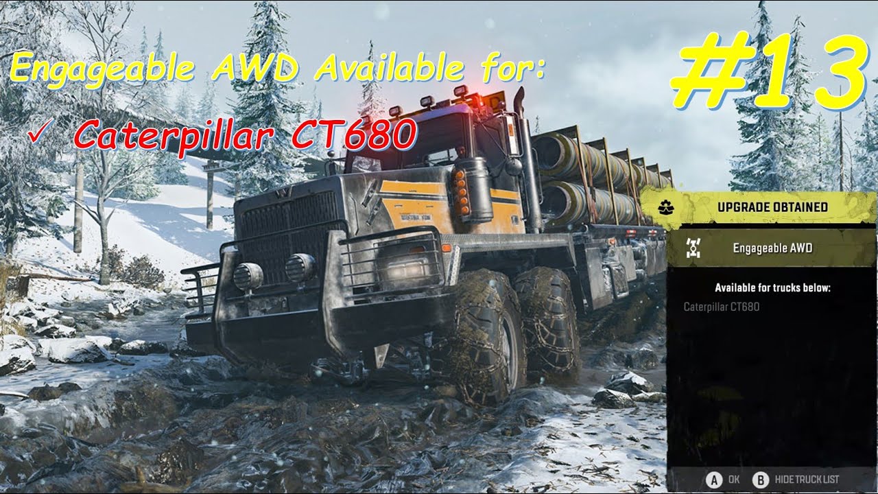 SnowRunner #13 | Caterpillar CT680 Location | - YouTube