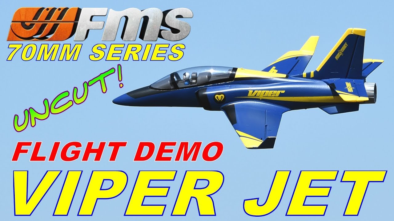 FMS VIPER JET 70MM FIRST FLIGHT DEMO BY: RCINFORMER - YouTube