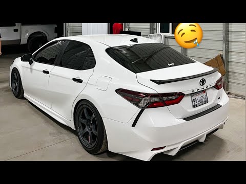 LOWERING HIS 2022 CAMRY MORE! (perfect daily?) - YouTube