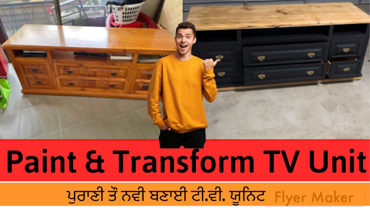 Paint and Transform TV Unit - YouTube