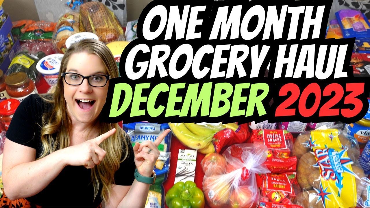 One Month Grocery Shopping | Family of 6 | Extreme Grocery Budgeting ...