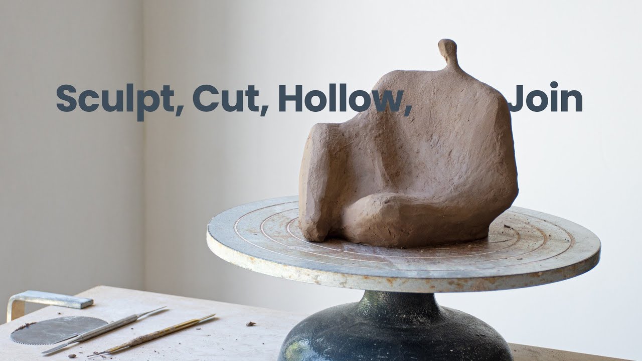 How to sculpt and hollow out a ceramic figure: pottery process - YouTube