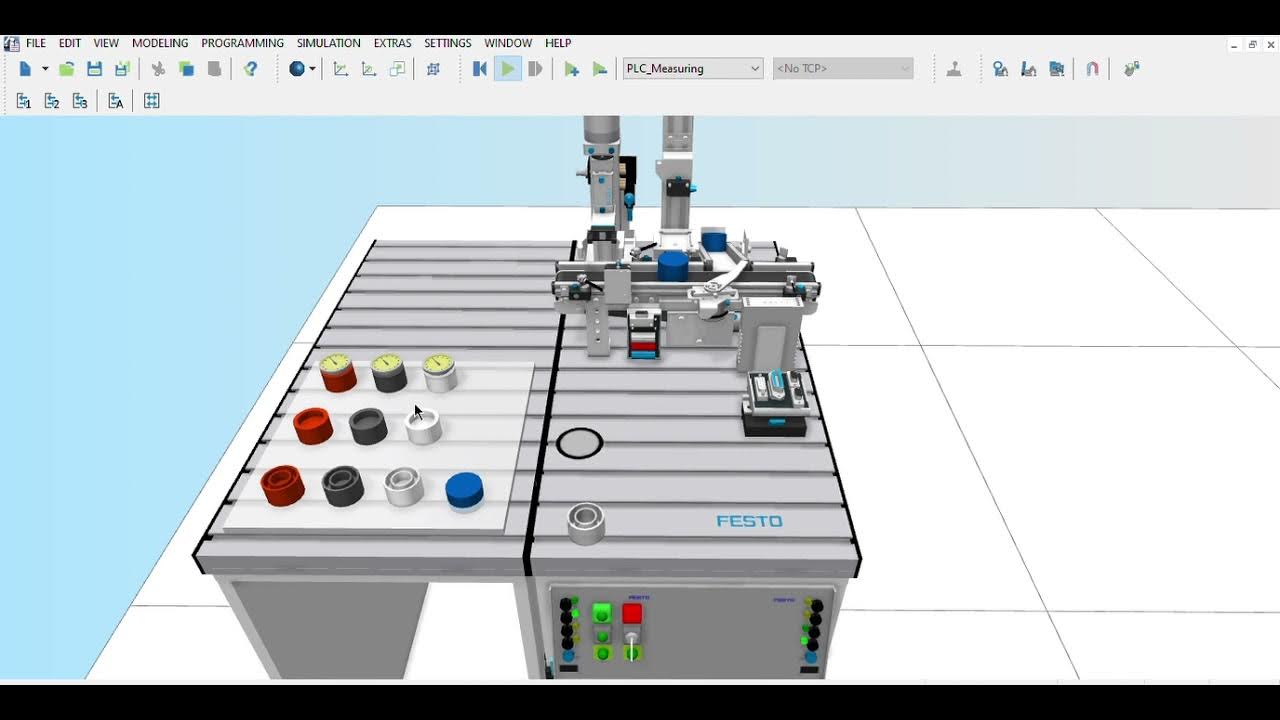 MPS Measuring Festo Ciros Studio - YouTube