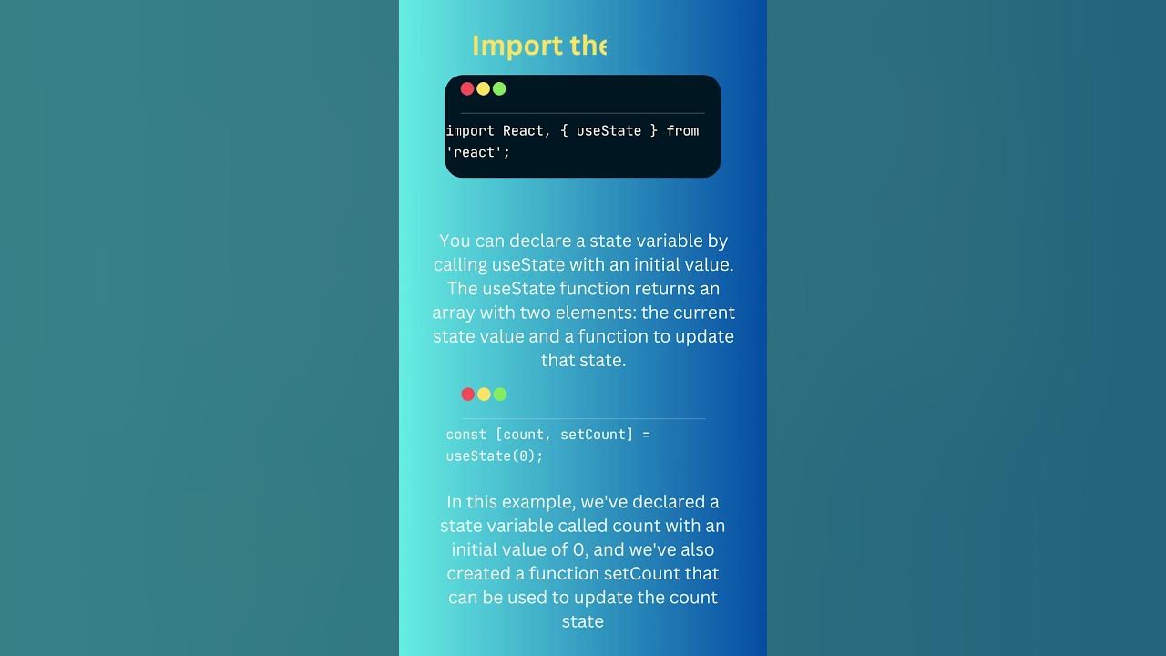 Usestate Hook In React React React Usestatehook Frontenddevelopment Webdevelopment Javascript
