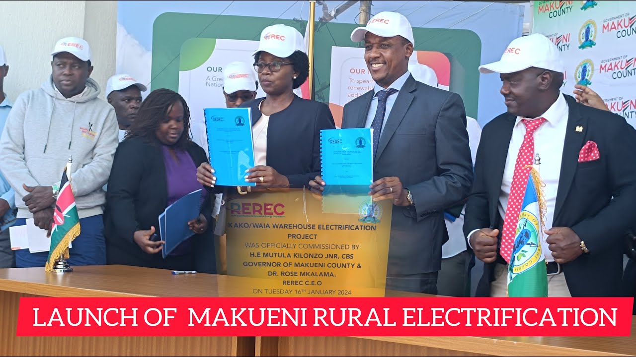 Gov. Mutula Jr. & CEO REREC Launching Makueni Rural electrification ...