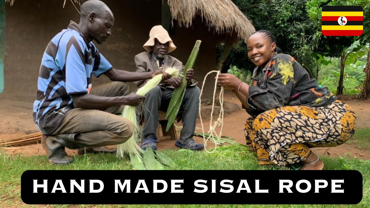 African village life/How To Make A Natural Fibre Sisal Rope.#africa # ...