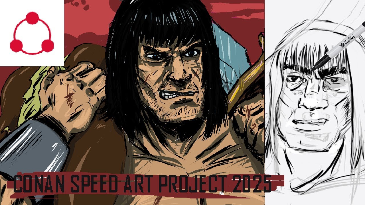 Conan speed art 2025 - YouTube