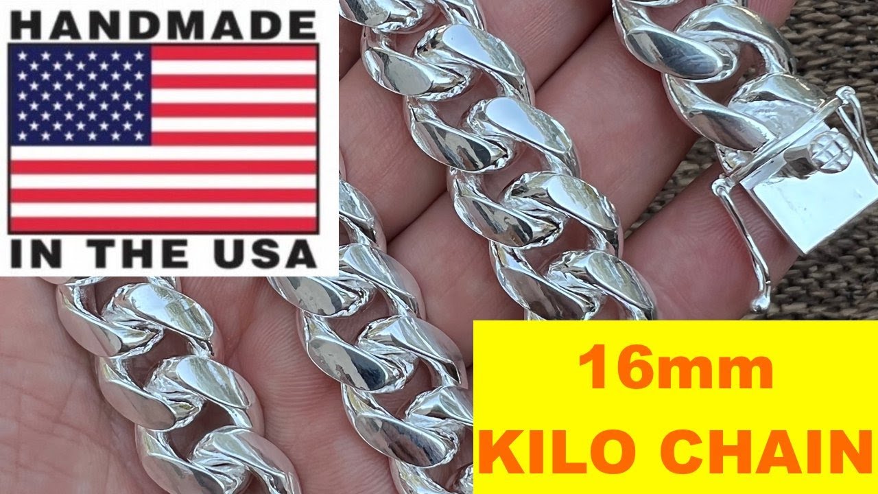 Biggest Miami Cuban Box Clasp We Made!!! 925 Silver Kilo Chain! Also ...