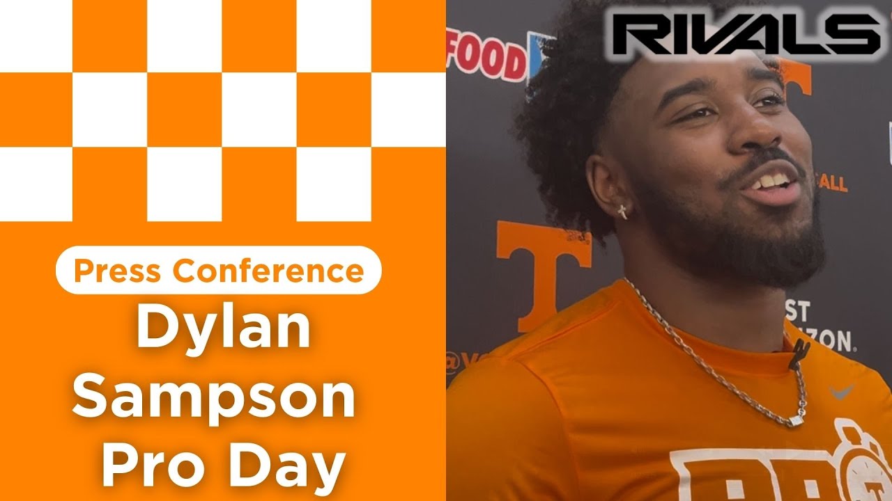 Tennessee football RB Dylan Sampson talks after Vols' Pro Day - YouTube