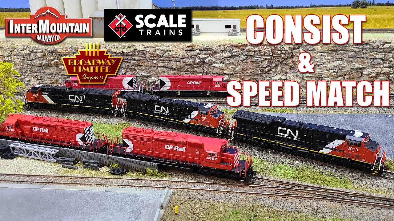 How to CONSIST and SPEED MATCH DCC locomotives - YouTube