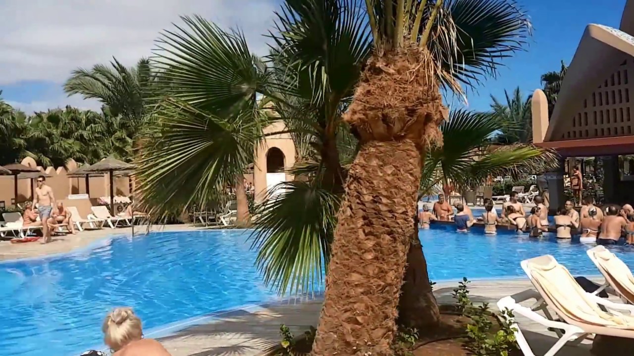 Cape Verde, island Sal, Riu Funana pool - YouTube