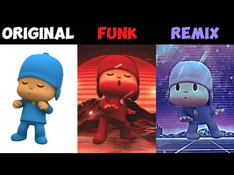 Pocoyo Dance Original vs Funk vs Remix