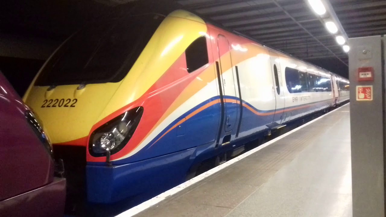 EMR Purple 222 departs St. Pancras - YouTube