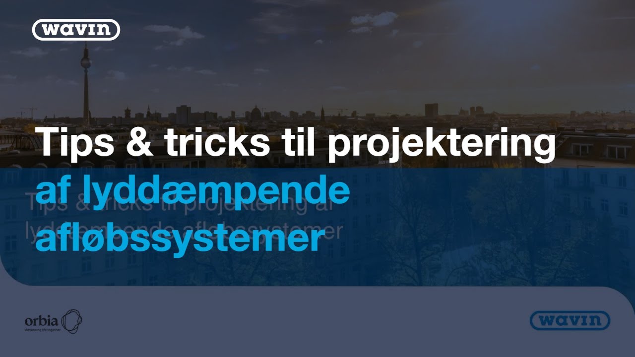 Tips & tricks til projektering af lyddæmpende afløbssystemer - YouTube