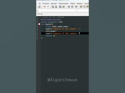 Suma de dos números en C++ 2023 - YouTube