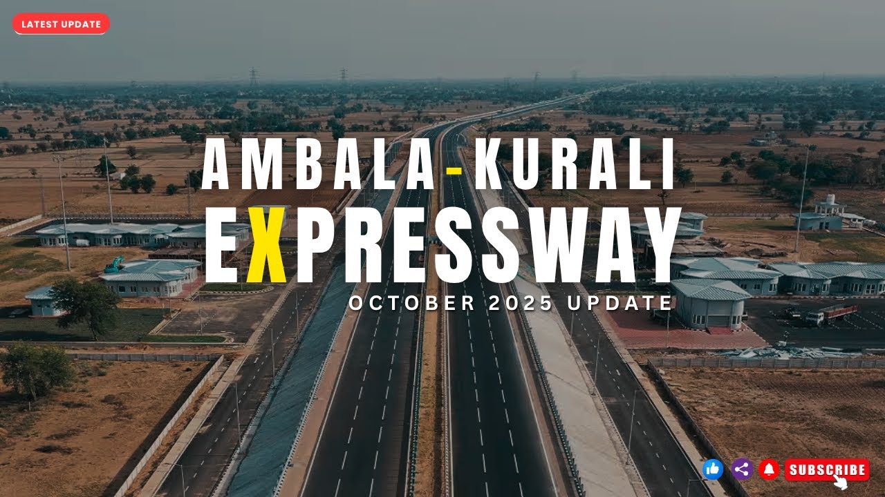 Ambala–Kurali Expressway Update 2025 | Mohali Bypass Nears Completion ...