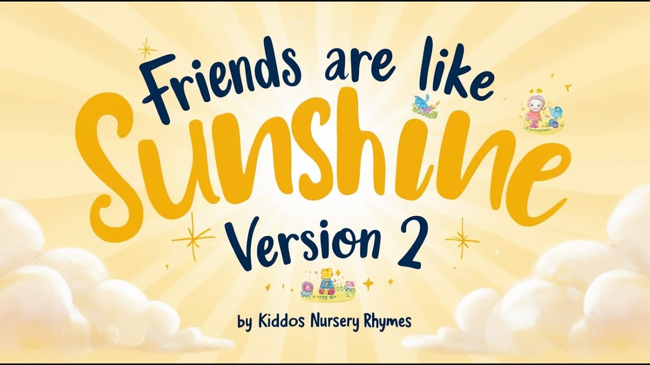 Friends Are Like Sunshine Version2 | Kids' Song with Lyrics | Kiddos ...