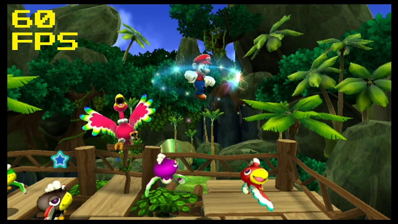 44. [60 FPS] Jungle Fluzzard Race - Wild Glide Galaxy - Super Mario ...