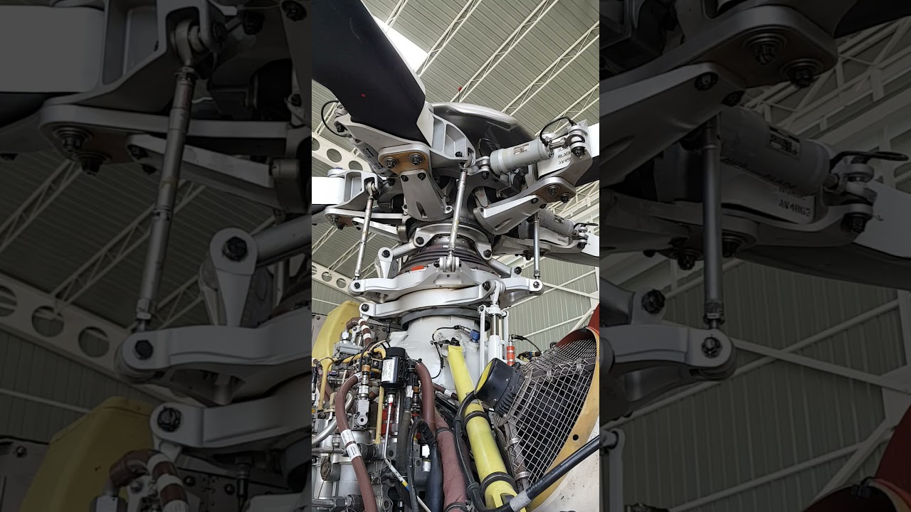 AW-139 MAINROTOR HEAD MOVING PART. - YouTube