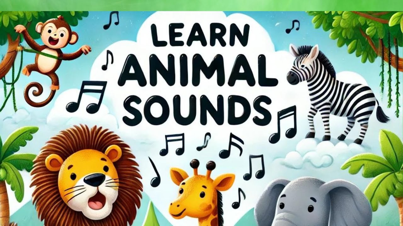 Wild Animal Sounds: English Educational Video | Animal Song - YouTube