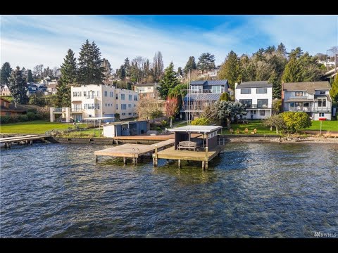 Lakefront Home Video Seattle Lake Washington 1410 Lakeside Ave South ...