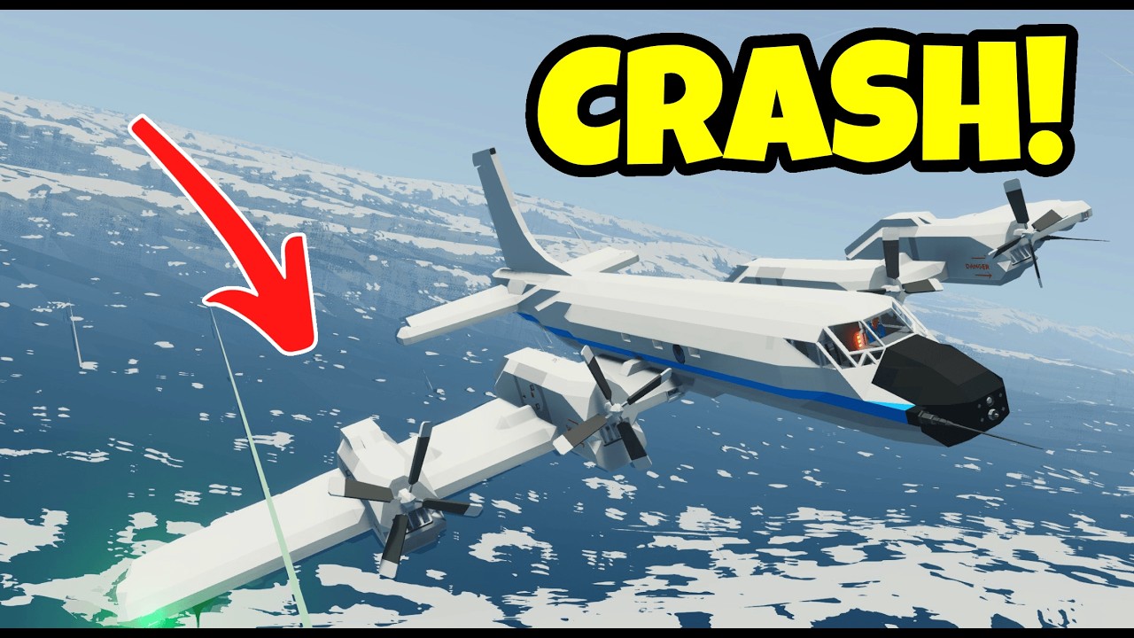 Chasing Eye of HURRICANE in PLANE! Stormworks Plane crash Multiplayer ...