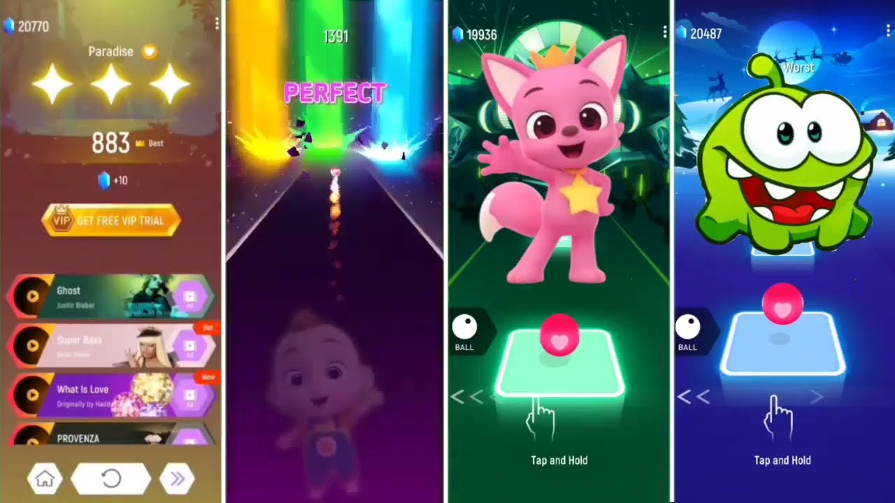 Funko Pop Marvel 🆚 Super Jojo 🆚 Pinkfong Hogi 🆚 OmNom Cartoon | Tiles ...