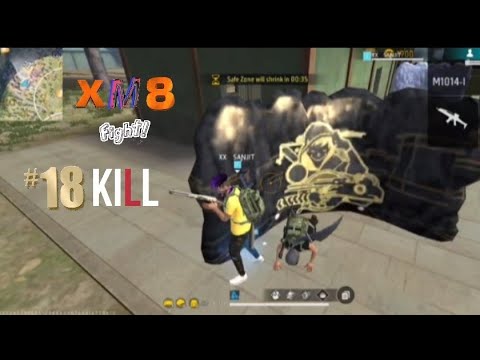 18 kill 😵solo vs squad game play 🤩 XM8 hedshot rate 99℅ yt video xx sanjit ....... - YouTube