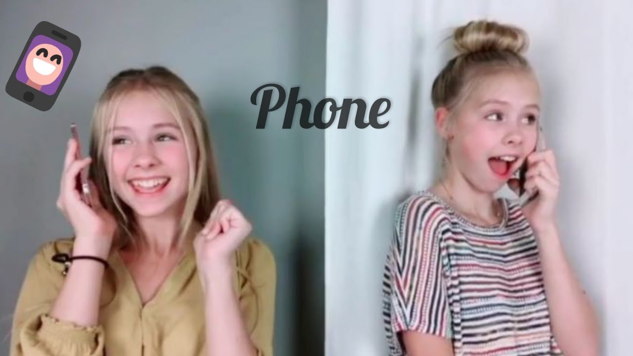 Iza and Elle compilation with phone - YouTube