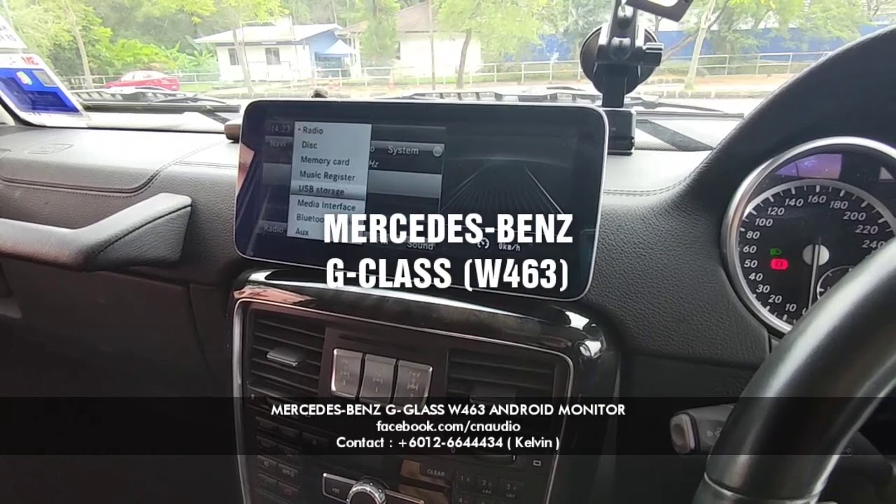 MERCEDES BENZ G-CLASS W463 ANDROID MONITOR - YouTube