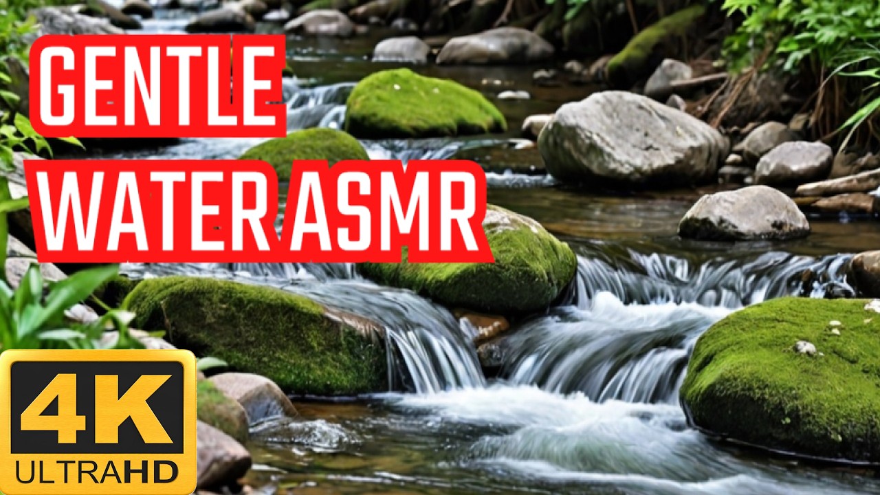 Trickling Water Sounds with NO MUSIC - Gentle Water Sounds for Sleep ...