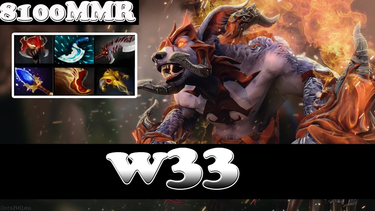 Dota 2 - w33 8100 MMR Plays Ursa Vol 2 - Ranked Match Gameplay - YouTube