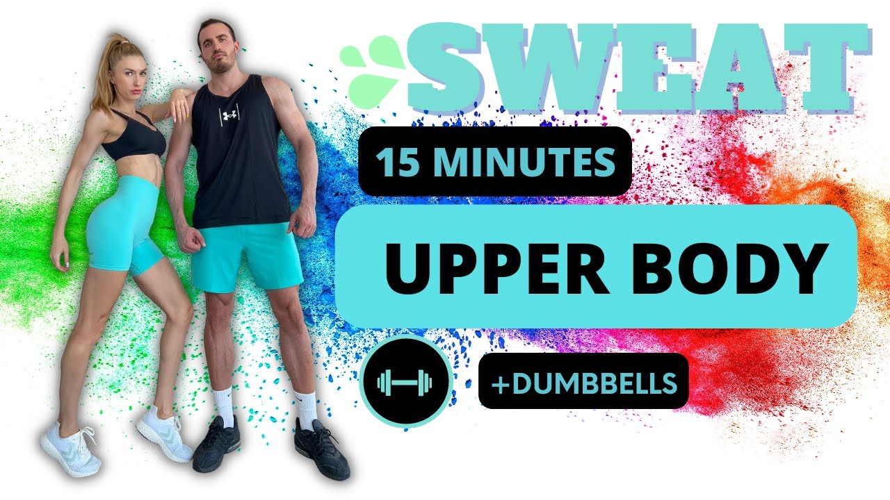 15 MIN UPPER BODY WORKOUT - Back, Arms, Chest, Shoulders - With ...