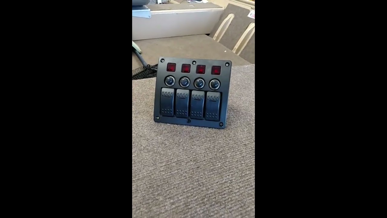 Fishing boat switch panel part 1 - YouTube
