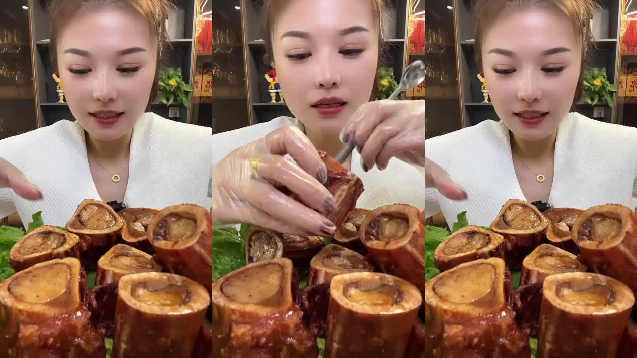 ASMR Mukbang, Extreme Eating show Spicy Pork, Mutton, Seafood - YouTube