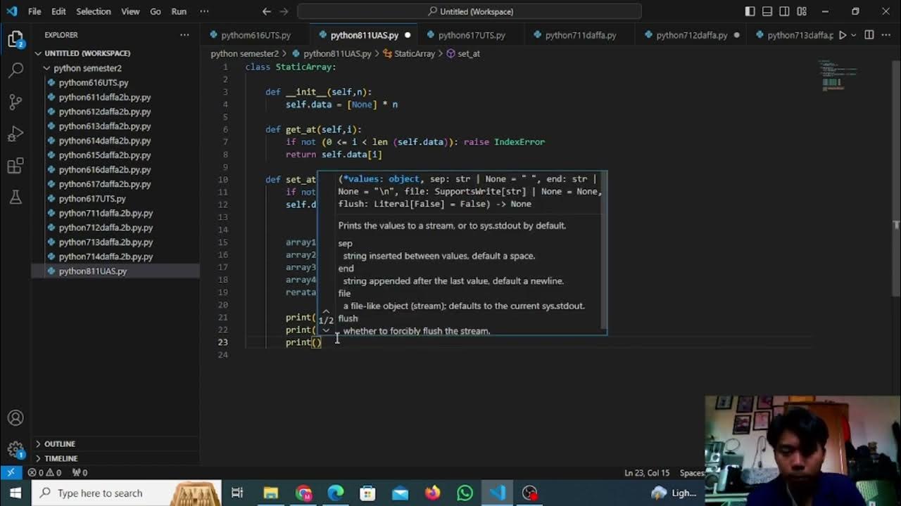 UAS FTI ALGORITMA DAN PEMROGRAMAN 2 | 2310010120 | MUHAMMAD DAFFA AMMAR - YouTube
