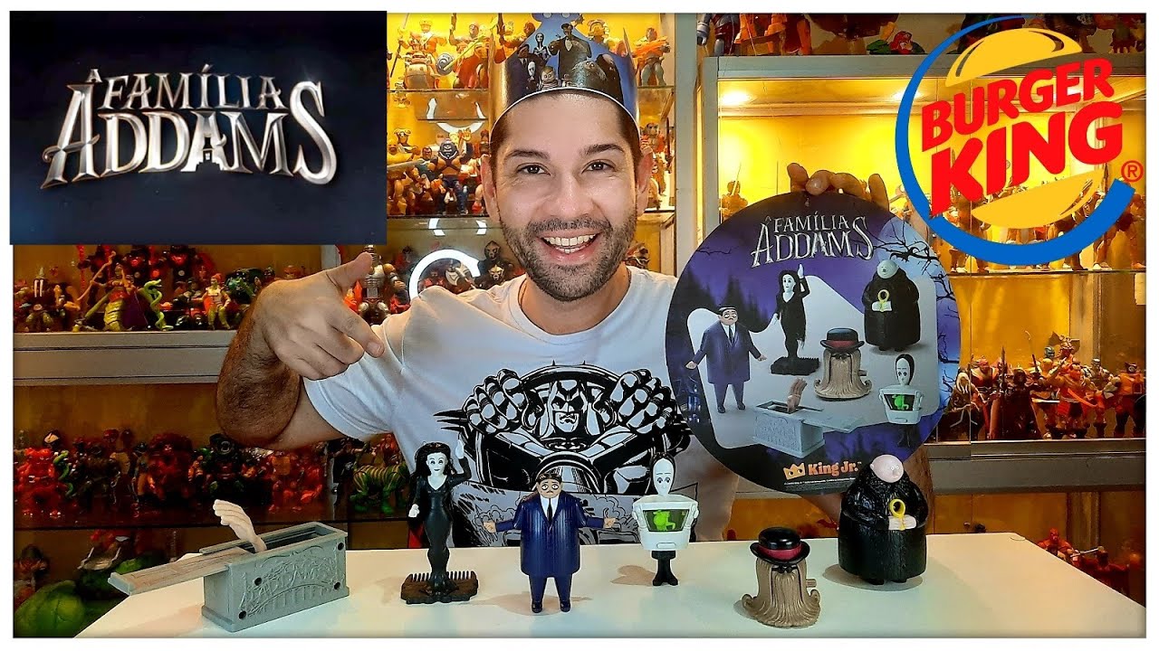 OS BRINDES DA FAMILIA ADDAMS DA BURGUER KING! REVIEW DA COLEÇÃO ...