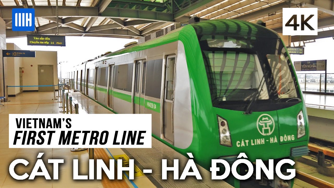 Vietnam's FIRST SKYTRAIN - Hanoi Metro Line 2A - Trải nghiệm tàu điện ...