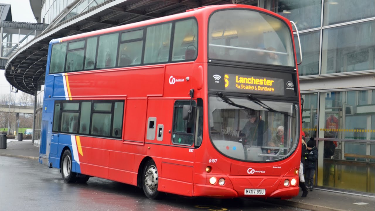 Ex GNW: Go North East 6187 (MX07BSU) Volvo B9TL/Gemini 1 - YouTube