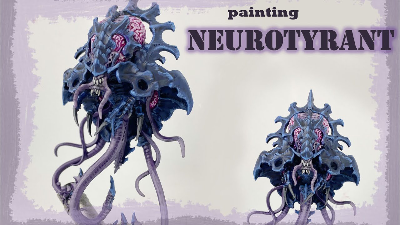 Painting a Neurotyrant! The character meant to be the warlord of my ...