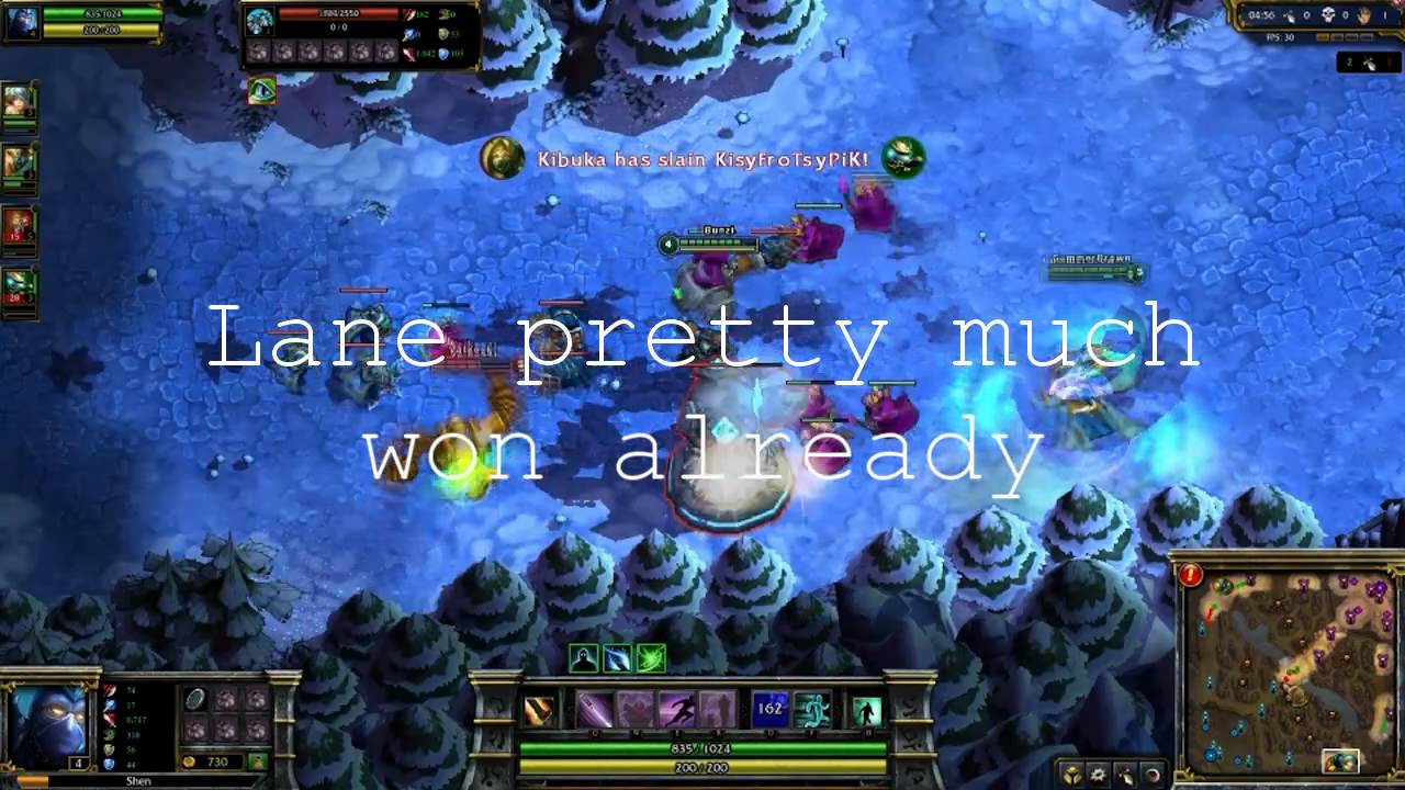 Strong League of Legends Laning Combos - Shen and Sona - Shen gameplay ...