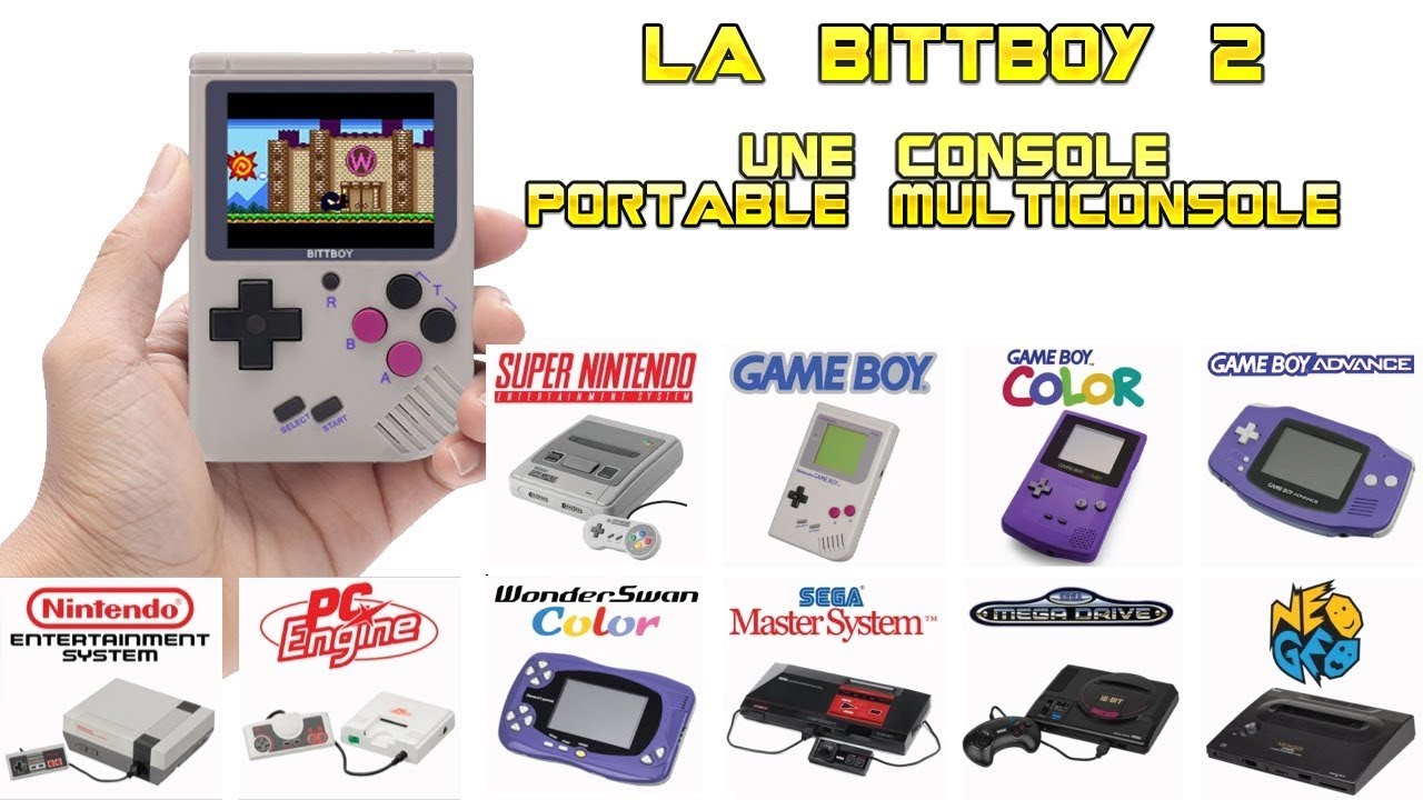 La BittBoy 2 pour émuler plus de console retro - YouTube