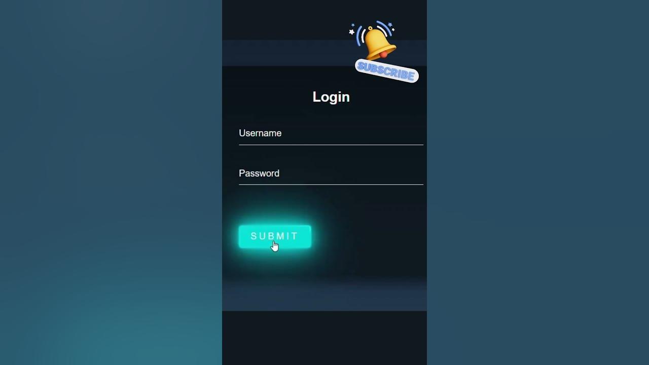 Amazing Neon Login Form Just By Using HTML & CSS #webcoding #csstips # ...