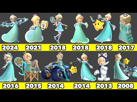 Evolution of Rosalina Playable Character Game Graphics In Nintendo Games (2008-2024)