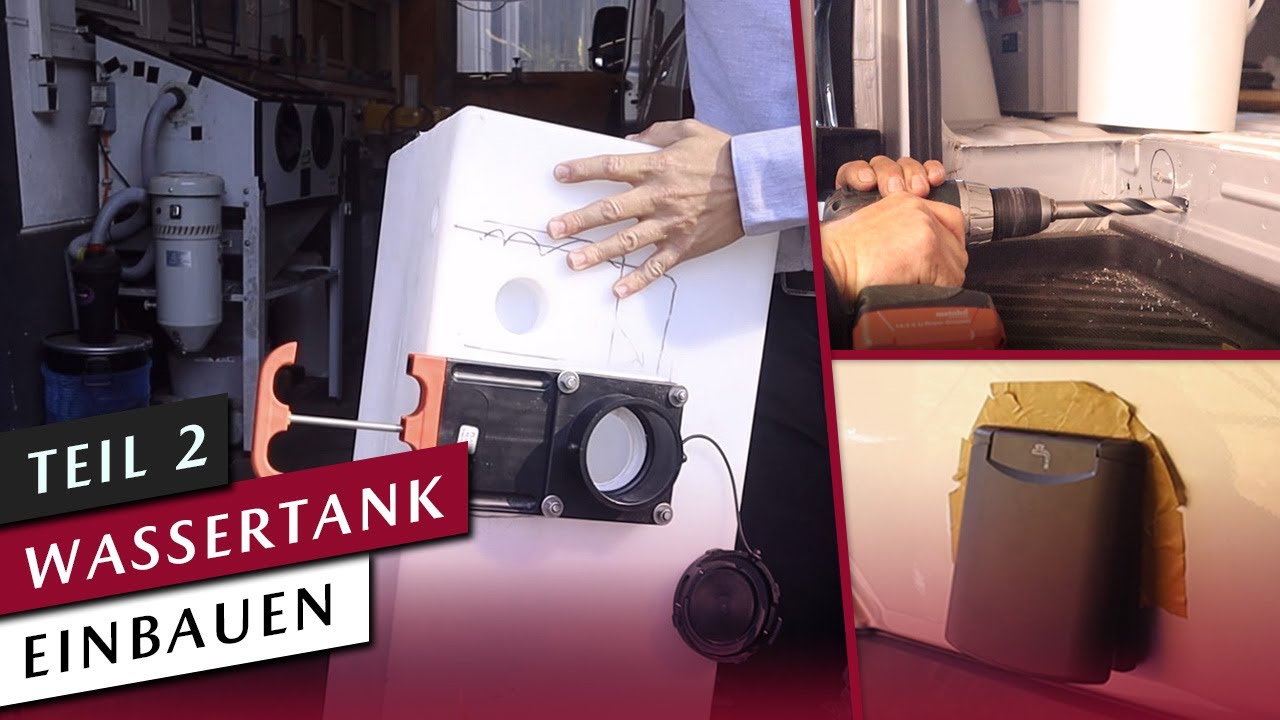 💧 Frisch- und Abwassertank (Unterflur) am Mercedes Sprinter einbauen ...