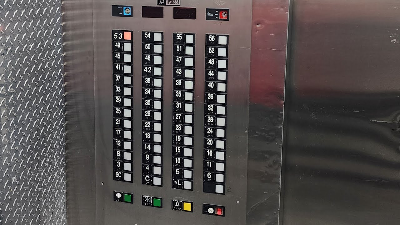 Otis Elevonic 401 Traction Service Elevators at The Millennium Downtown ...