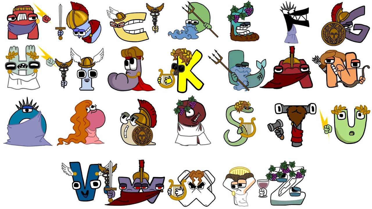 ALPHABET LORE but everyone is GODS || Alphabet lore but different ...