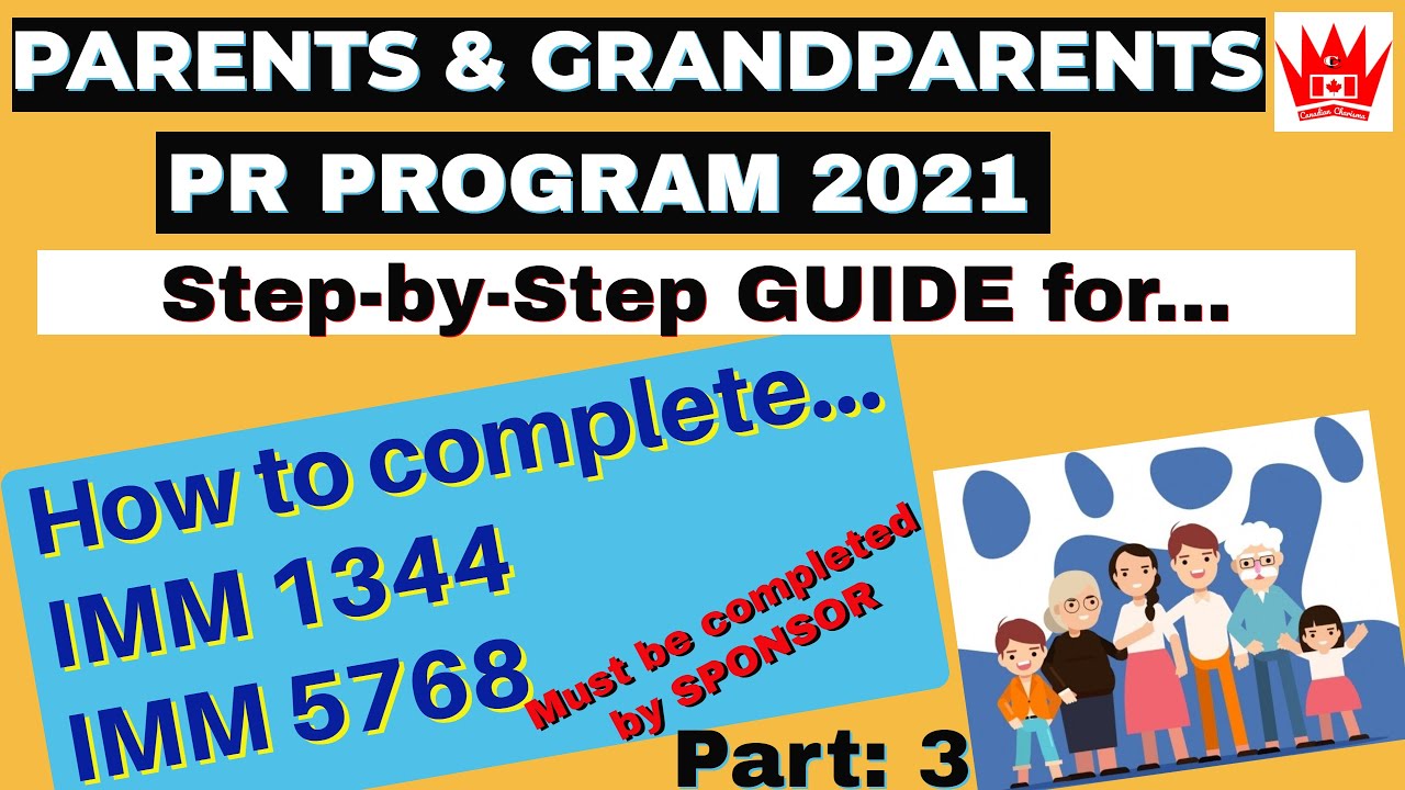 IMM 1344 & IMM 5768 | Step-by-Step Guide | PARENTS AND GRANDPARENTS PR ...