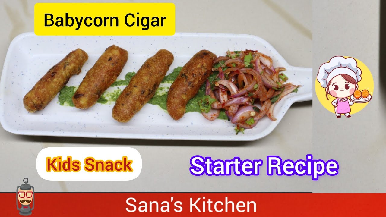 Babycorn Cigar - Quick Starter Recipe| Baby Corn Snack Recipe|Crispy # ...